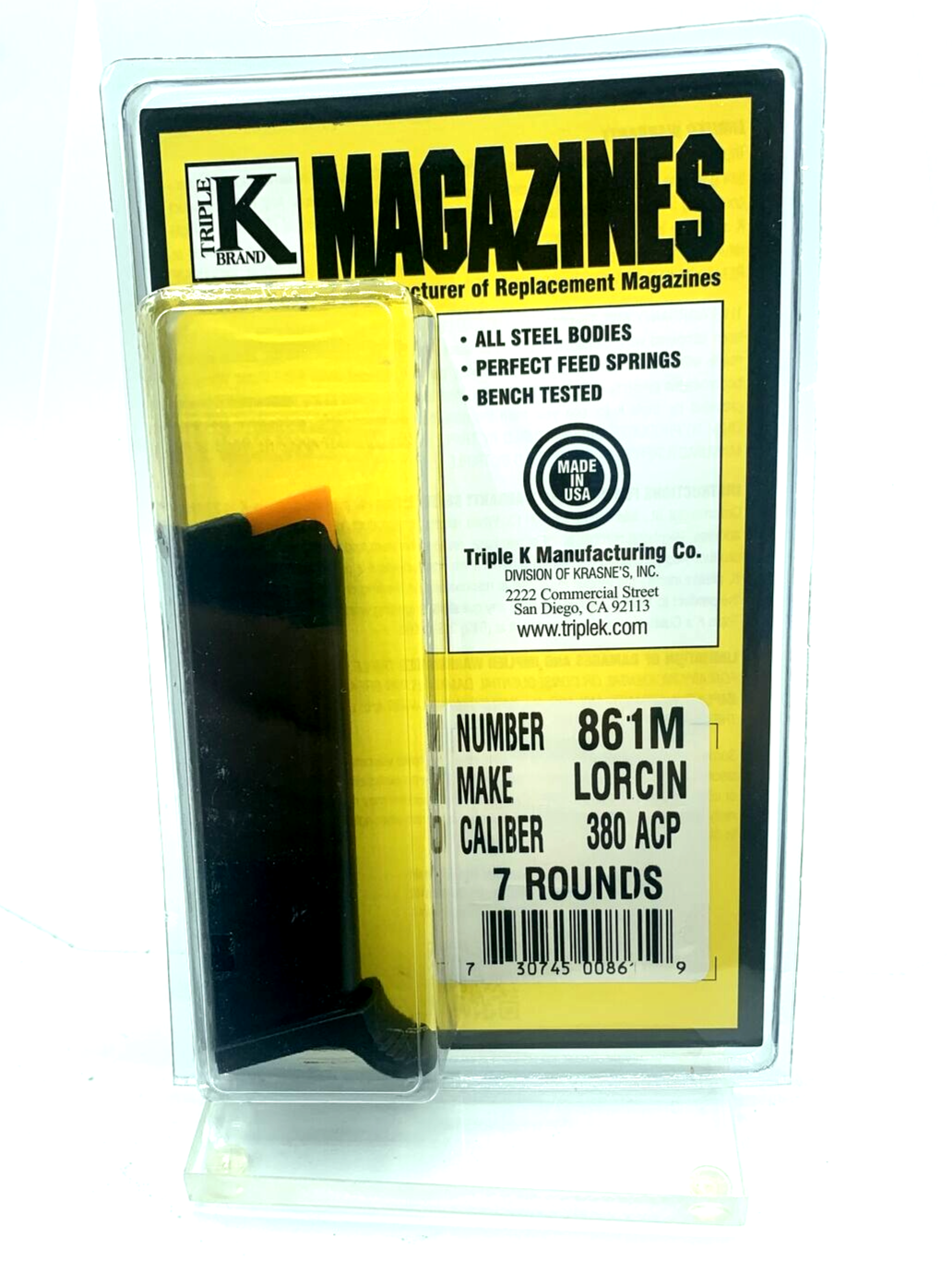 Lorcin L380 .380 ACP 7 RD Round Cobra FS380 Blued Steel Magazine Triple ...