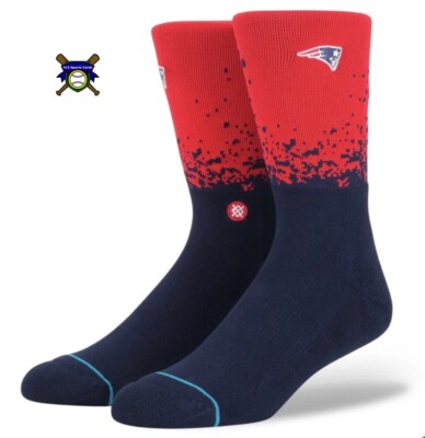 Stance Socks NFL New England Patriots “Fade” Blue/Red Mens Large 9-12 ...