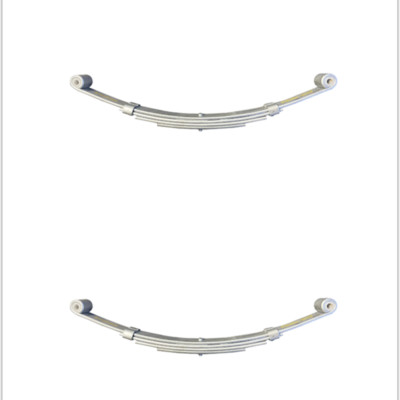 2xTrojan Dacromet Trailer Double Eye Springs 5 Leaf Spring 630mm Long ...
