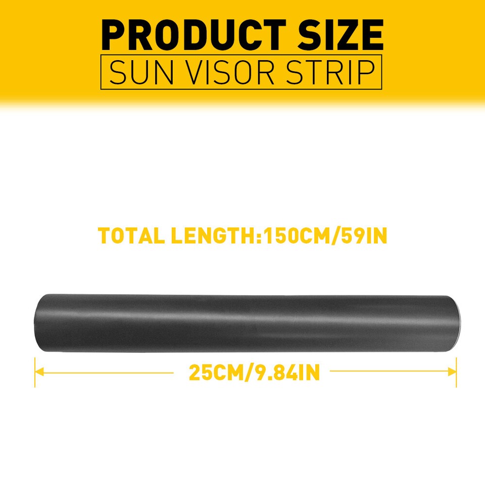Sun Visor Strip Windshield Banner Vinyl Long Lasting Blank Decal matte ...