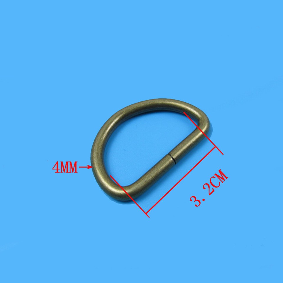 20/25/32/38/50mm D Rings Metal Buckles For Webbing Bright Silver ...