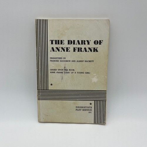 The Diary of Anne Frank Play Dramatists Play Service Drama Script 1954 ...