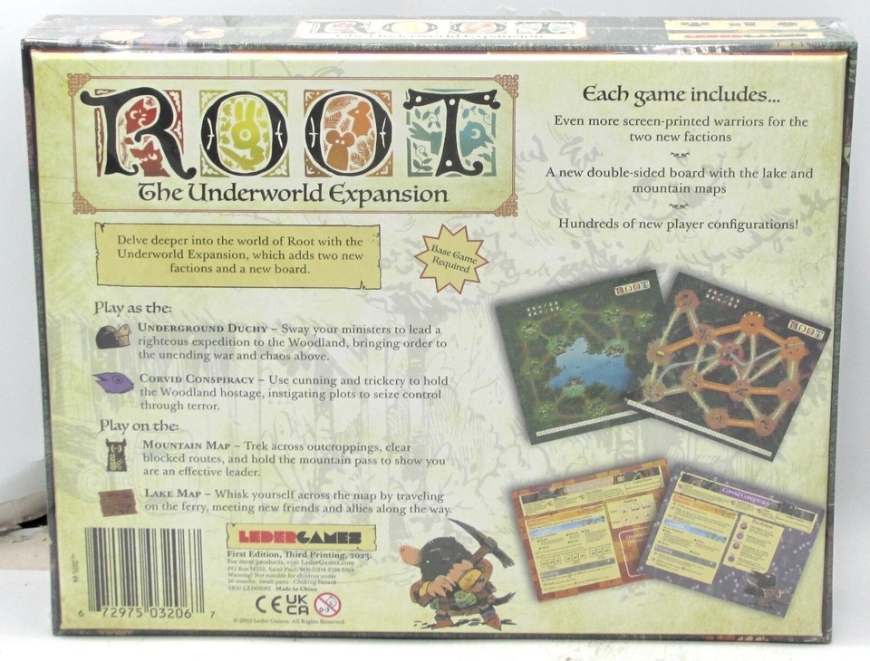 Root LED01002 The Underworld Expansion (Leder Games) New Factions ...
