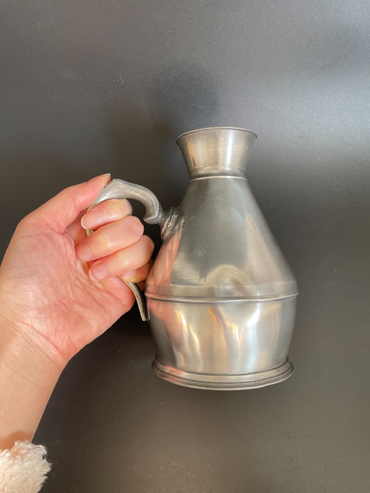 2 English Irish Haystack Pewter Measures A.E. Thomas Williams, Joseph ...