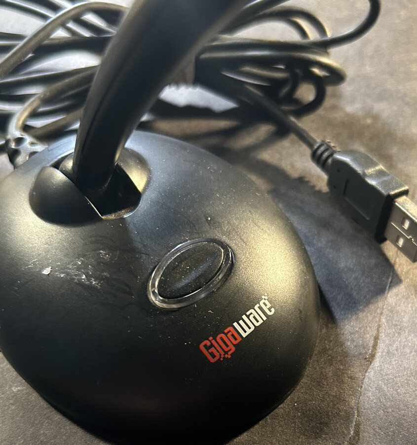 GIGAWARE USB Digital Noise Canceling Desktop Microphone w/adjustable ...