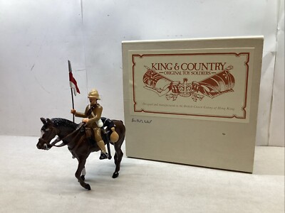 King & Country CB3 LANCER ON WALKING HORSE MOUNTED x2 figures w/ box ...