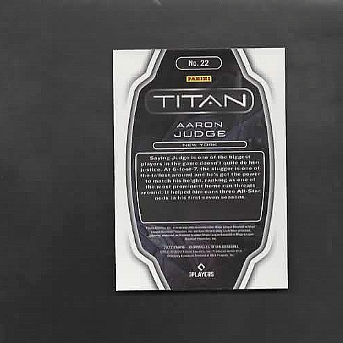 2022 Panini Chronicles Titan #22 AARON JUDGE | eBay