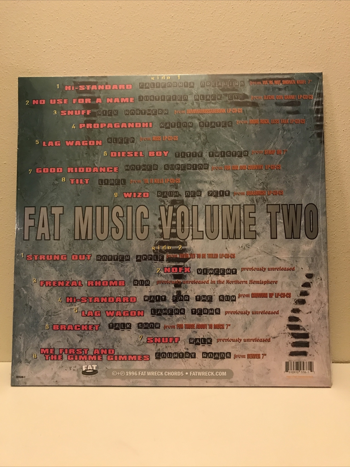 Survival Of The Fattest Volume Two 12" Color 25th Anniversary Fat Wreck ...