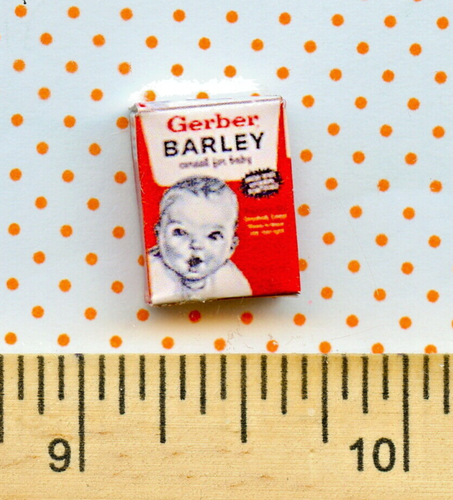 Dollhouse Miniature size VINTAGE Baby Cereal Barley Box | eBay