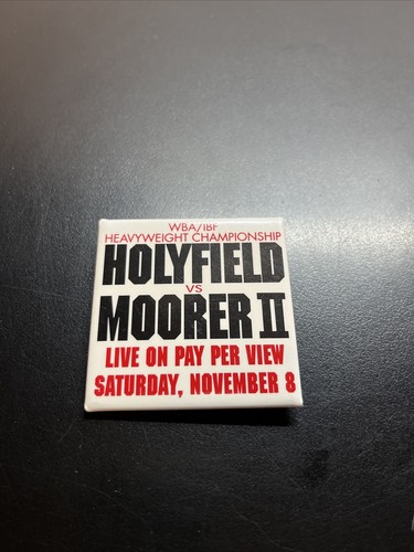 Evander Holyfield vs. Michael Moorer 2 BOXING WBA IBF vintage 1997 Pin B3 | eBay