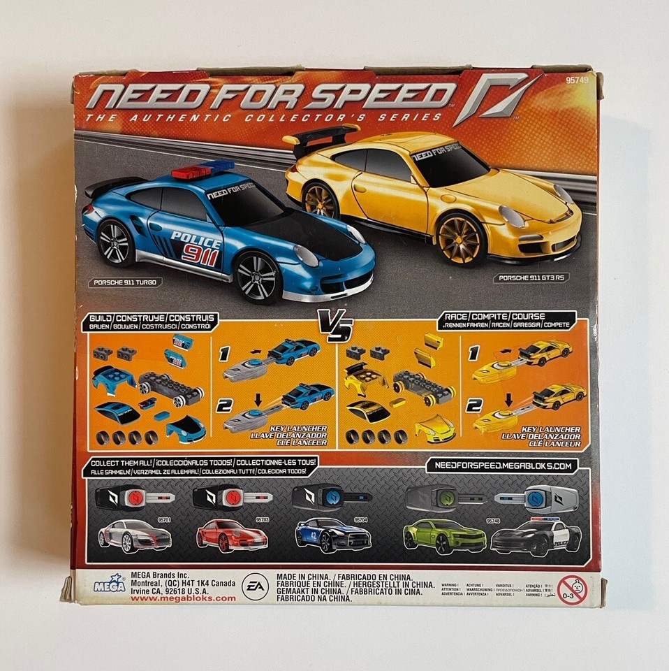 NEED FOR SPEED (Mega Bloks 95749) Porsche 911 Turbo VS Porsche GT3 RS ...