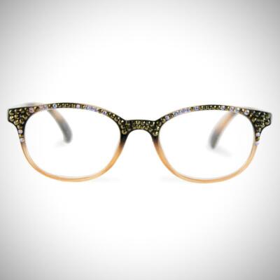 JIMMY CRYSTAL Women's Beige Swarovski Crystal Readers | eBay
