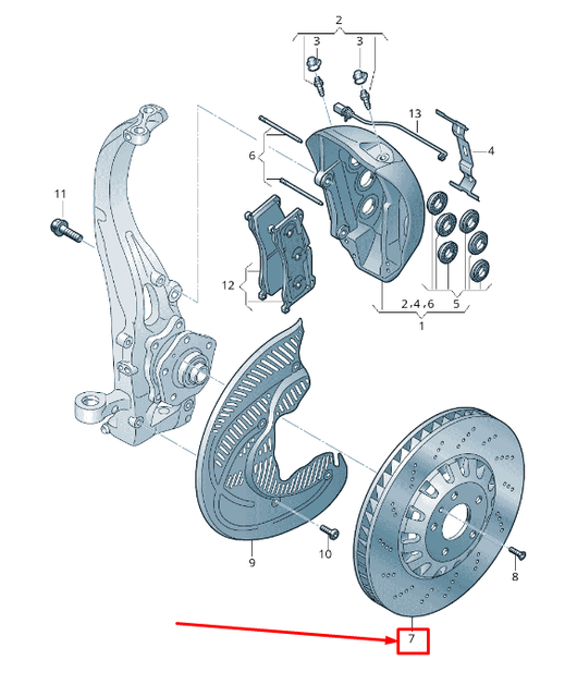 Audi Q7 Front Brake Discs (vented) 4M0615301AP HIA for sale online | eBay