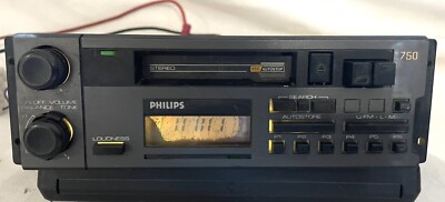 RARE VINTAGE PHILIPS 22AC750/00 RADIO CASSETTE PLAYER 1980s FOR PARTS ...
