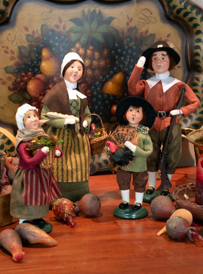 Colonial Byers Choice Fall Pilgrim Woman 5011D | eBay