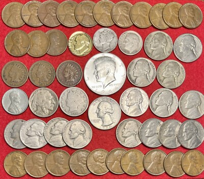 HUGE US COIN COLLECTION BULLION LOT - 90% SILVER HALF DOLLAR - 3/4 LB ...