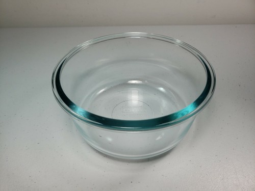 PYREX 7201 4 Cup 950 ml 1 Qt 5.5" Aqua Clear Glass Round Storage Bowl ...