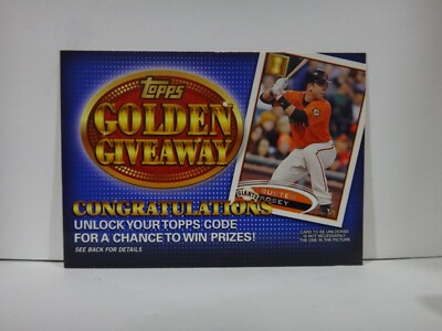 2012 Topps Golden Giveaway Code Cards #GGC13 Buster Posey | eBay