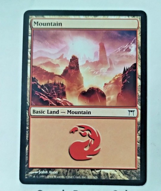MTG Mountain Champions of Kamigawa 300/306 Regular Land for sale online ...