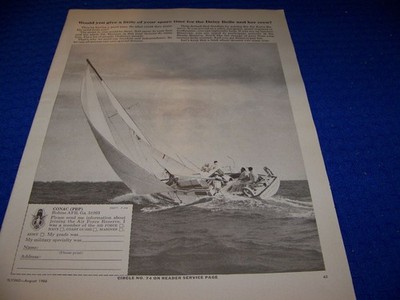 1966 AIR FORCE RESERVE "DAISY BELLE AND HER CREW"...1-PAGE SALES AD ...