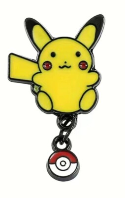 Pokemon Pikachu With Pokeball Custom Enamel Pin Brooch Nintendo Anime ...