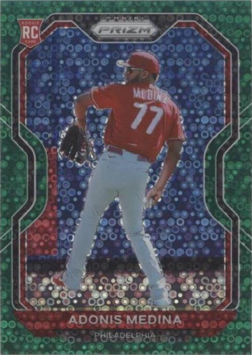 2021 Panini Prizm - Adonis Medina #56 Green Donut Circle Prizm (RC) for ...