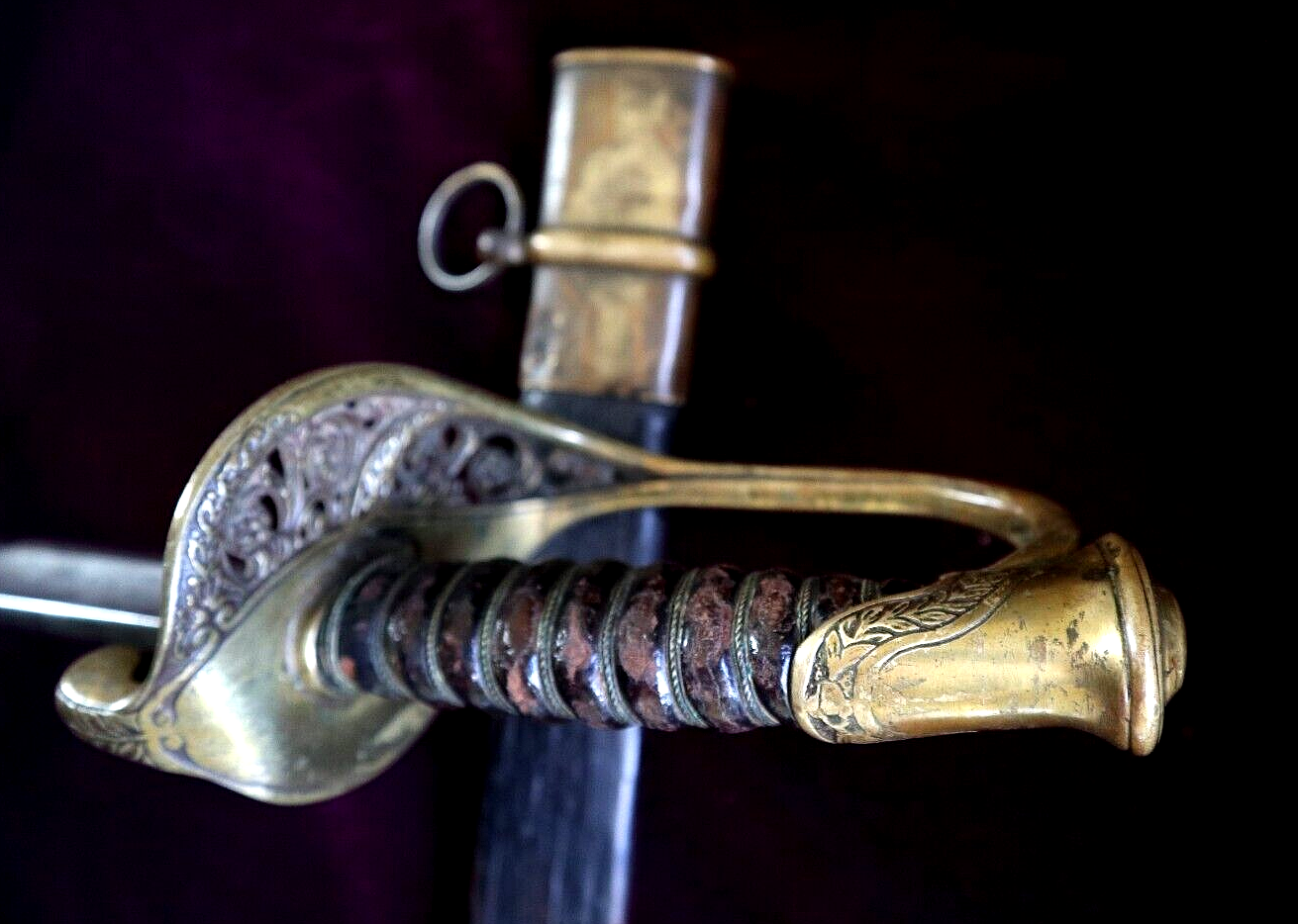 CIVIL WAR CONFEDERATE LOUISIANA THOMAS GRISWOLD OFFICER SWORD NEW ...