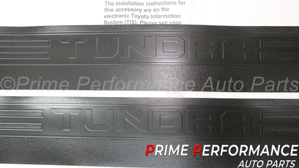 Toyota Tundra Double Cab 2014-2021 Door Sill Protector set Black PT747 ...