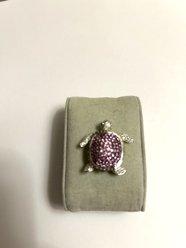 14K White Gold & Diamonds Turtle Pendant Or Pin | eBay