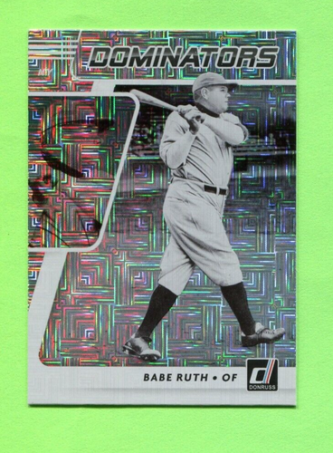 BABE RUTH NEW YORK YANKEES 2021 PANINI DONRUSS DOMINATORS VECTOR CARD ...