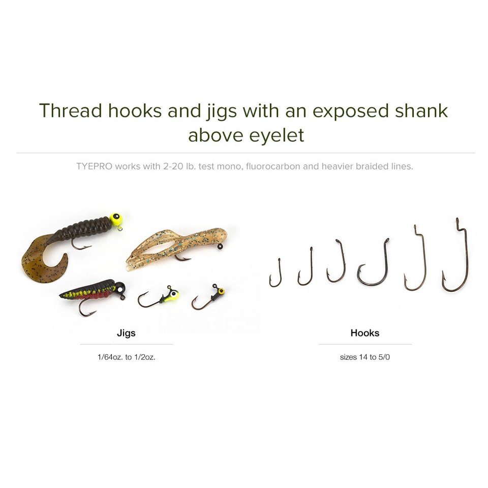 TYEPRO Original Fishing Knot Tying Tool - Hook & Jig Threader/Tier ...