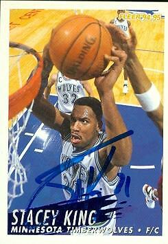Stacey King autographed Basketball Card (Minnesota Timberwolves) 1994 ...