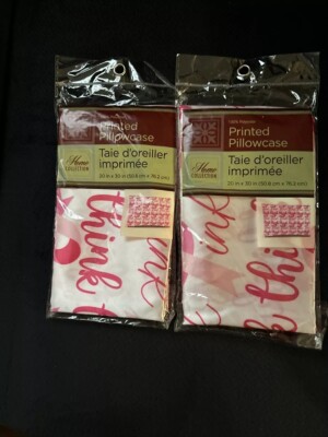Home Collection “Pink” Printed Pillowcase (2 Pack) | eBay