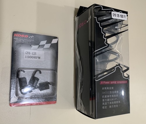 GY6 KOSO TORQUE & CLUTCH SPRING SET *1500 RPM* SCOOTERS 125CC 150CC ...