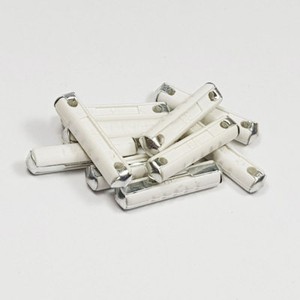 10 x 8A AMP WHITE CERAMIC CONTINENTAL CAR FUSE TORPEDO BULLET CLASSIC ...