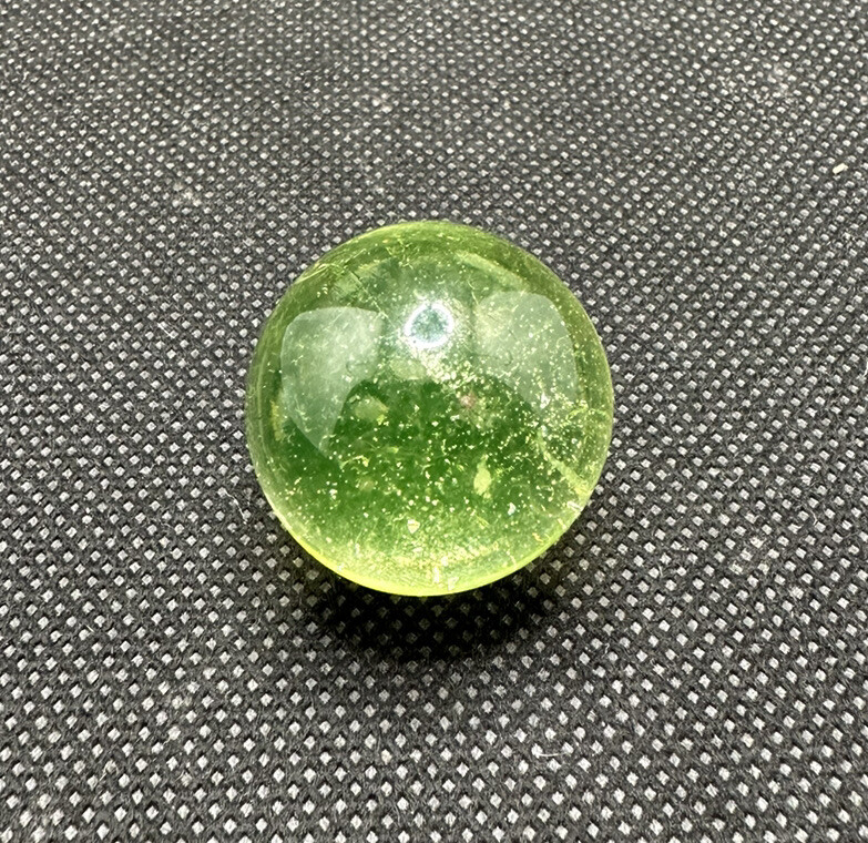 Vintage Uranium Glass Green Marble Shooter 1" USA UV Reactive GLOWS | eBay