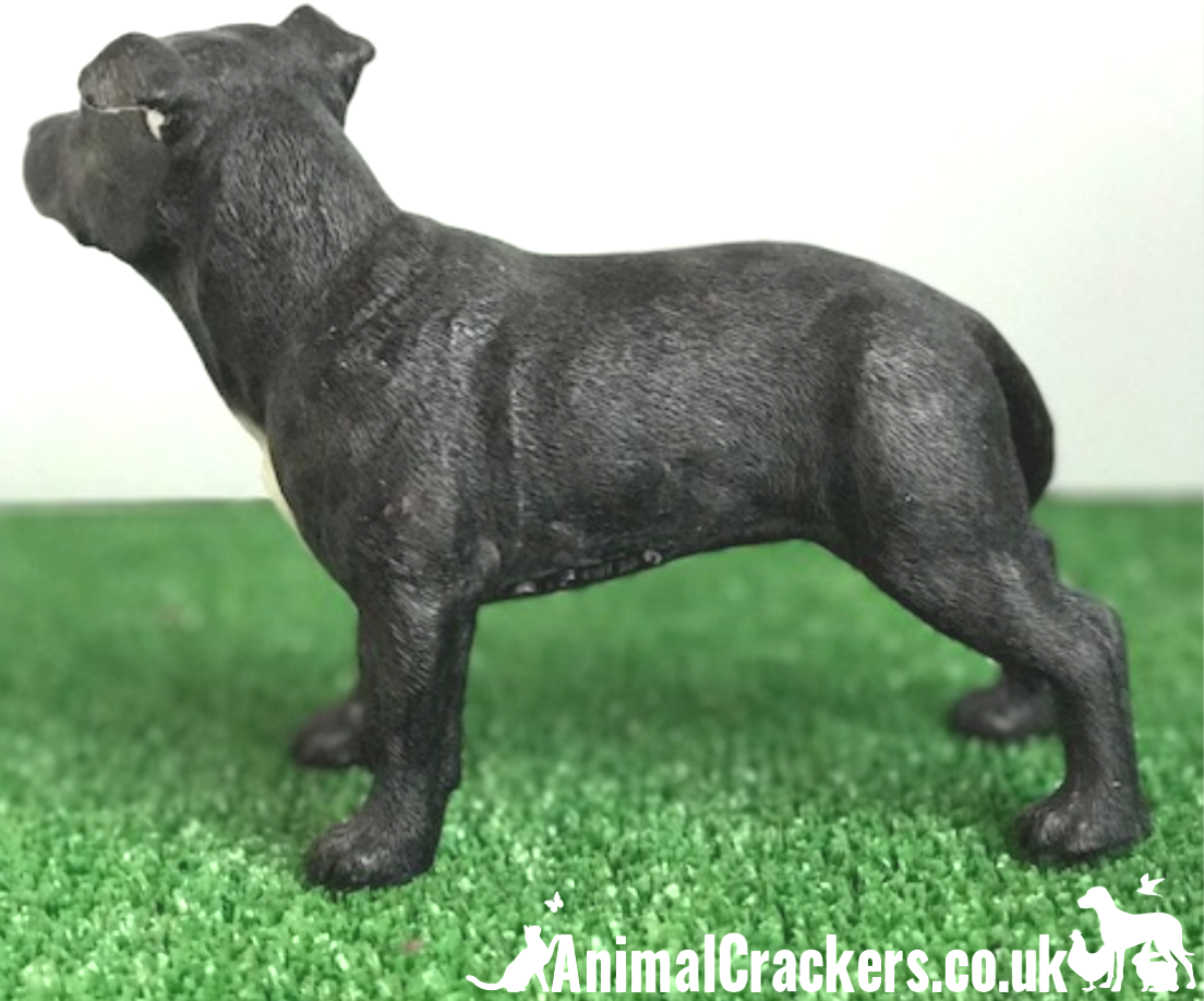 Black Staffordshire Bull Terrier Staffie Staffy ornament, Leonardo ...