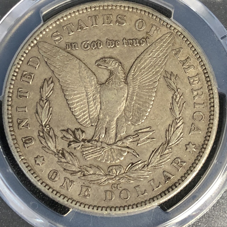 1890 CC MORGAN "PCGS XF40" - NICELY CIRCULATED, HIGH POINTS REVERSE ...