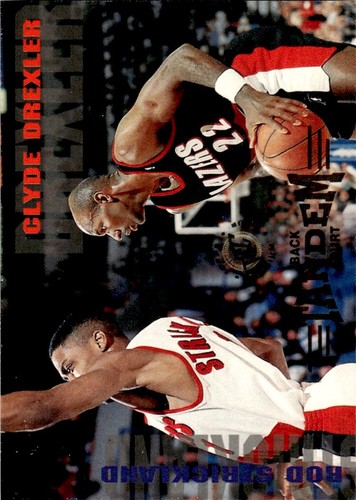 1994-95 Stadium Club Basketball Card Clyde Drexler Houston Rockets #227 ...