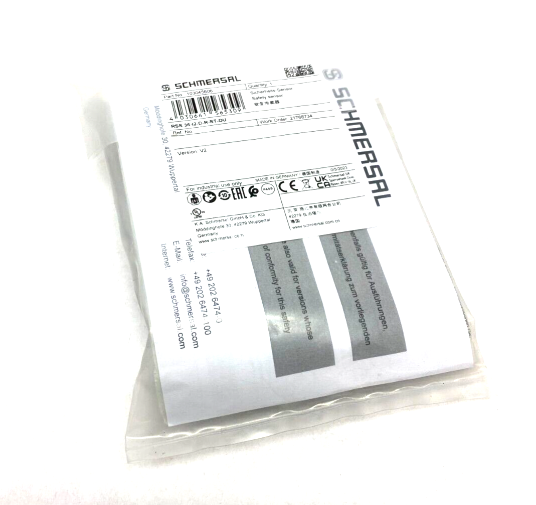 Schmersal 103045606 Non-Contact RFID Magnetic Safety Switch RSS 36-I2-D ...