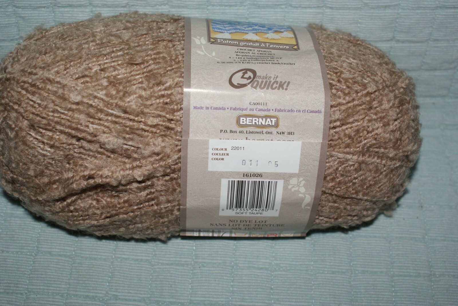 Bernat Soft Boucle Yarn Soft Taupe Knit Crochet Craft Fast Shipping | eBay
