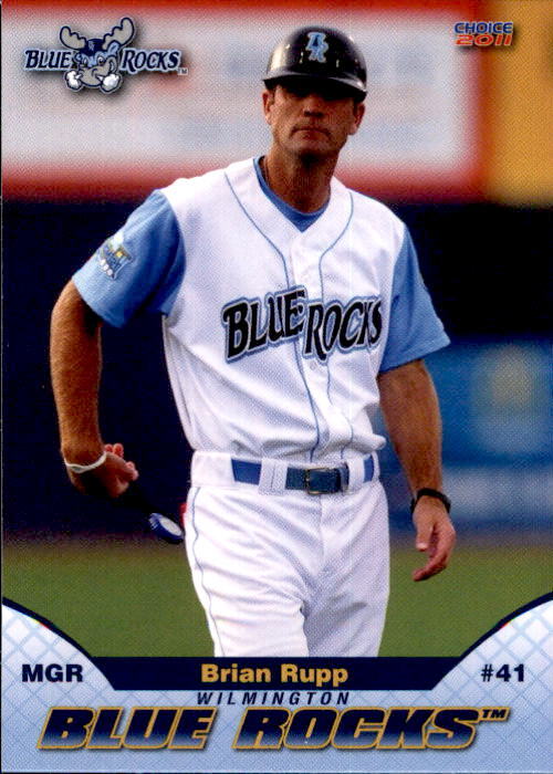 2011 Wilmington Blue Rocks Choice #28 Brian Rupp Florissant Missouri MO ...