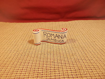 Romana Sambuca Display Dealer Sign 3 1/2" L x 1 1/2" T | eBay
