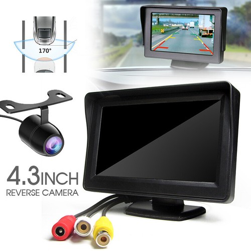 Waterproof HD Car Reverse Camera Kit Monitor Night Vision Rear View ...