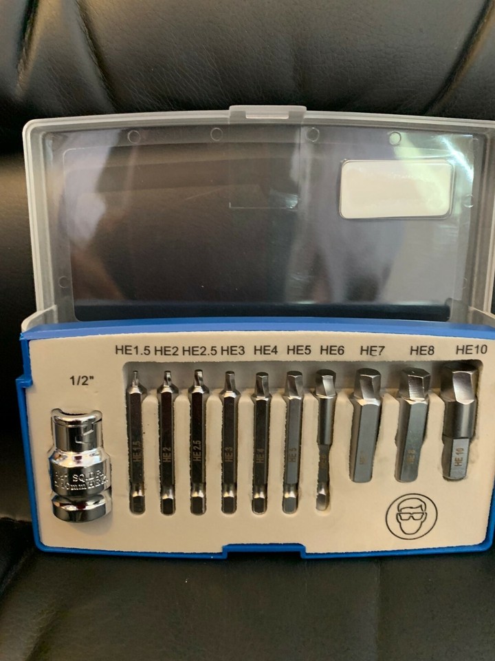 Damaged Distorted Hex Allen Key Bolt Screw Extractor Tool Set 1.5mm ...