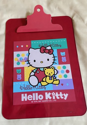 Vintage 1997 Hot Pink Hello Kitty Sanrio Clipboard | eBay