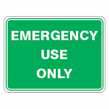 Emergency Use Only Sign | Emergency Signs | eBay Australia