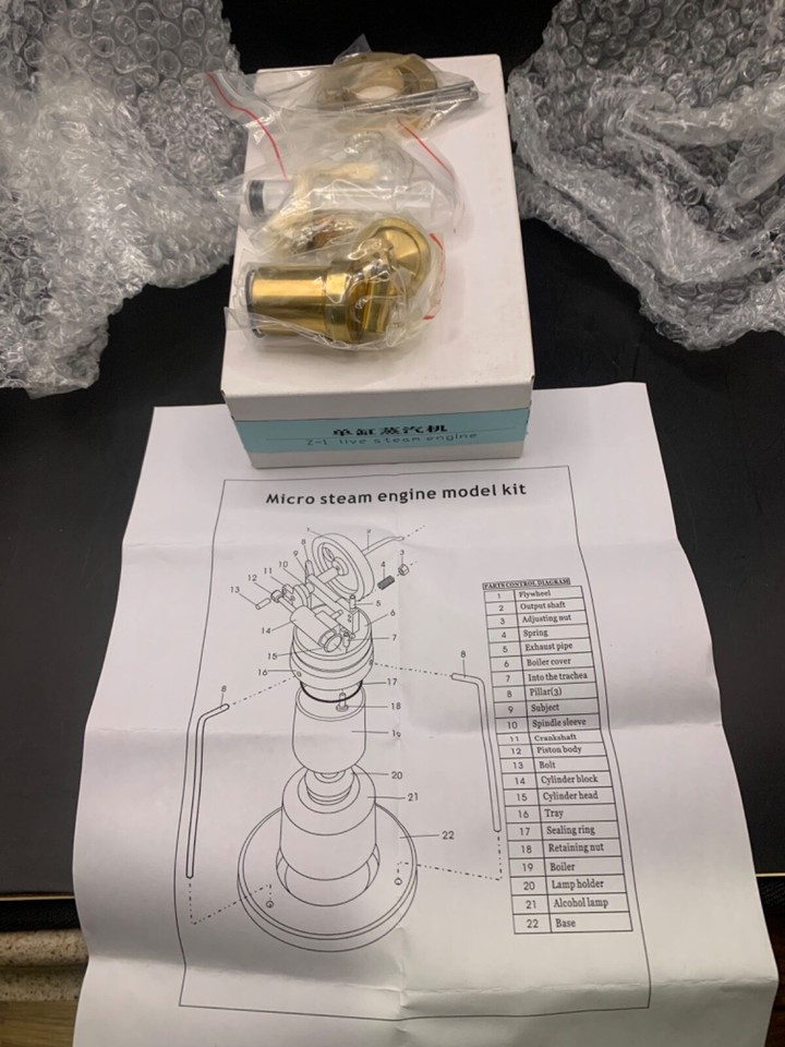 Z-1 Micro Steam Engine Single Cylinder Live Steam Engine Model Kit | eBay