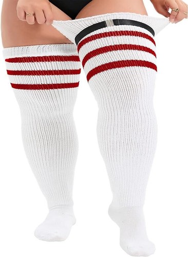 Plus Size Thigh High Socks for Thick Highs Extra Long Leg Warmers | eBay