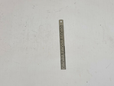 Vintage Herbrand Stainless Steel Ruler 6 Inch With Conversion Table 0 ...